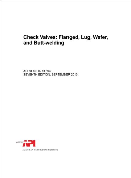خرید و دانلود نسخه کامل کتاب API Standard 594 Check Valves: Flanged ...