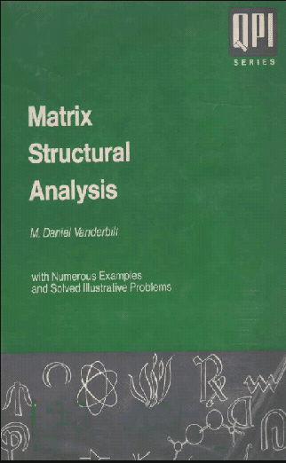 خرید و دانلود نسخه کامل کتاب Matrix structural analysis BY Vanderbilt ...